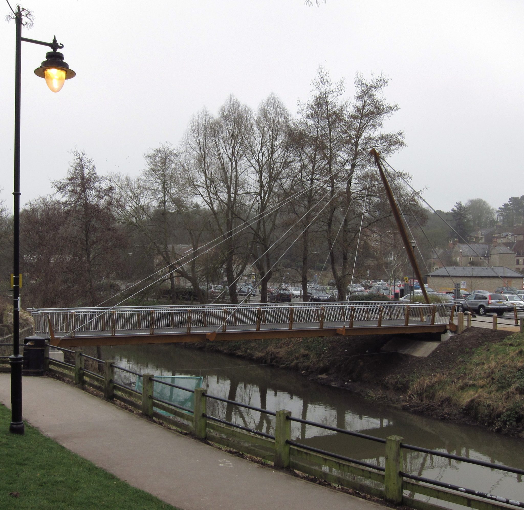 Jenson Button Footbridge, Frome - Corten A - Westbury Park Engineering